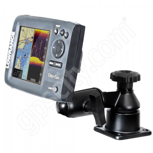 RAM Mount Horizontal Straight Swing Arm Lowrance Elite-5 and Mark-5 ...