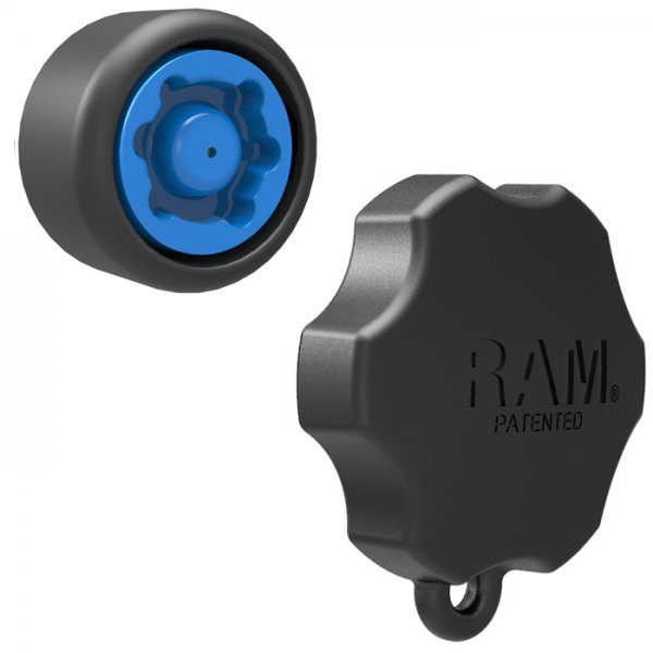 RAM Mount 6 Pin-Lock Security Knob and Key for 1 inch B-Socket Arms