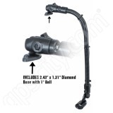 RAM Mount Transducer Arm Mount with Diamond Base and 1 inch Ball