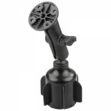 RAM Mount Stubby Cup Holder Mount Base with Round Plate Adapter